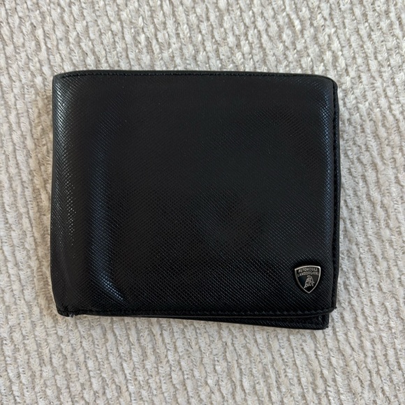 Lamborghini | Accessories | Lamborghini Wallet Black Leather | Poshmark
